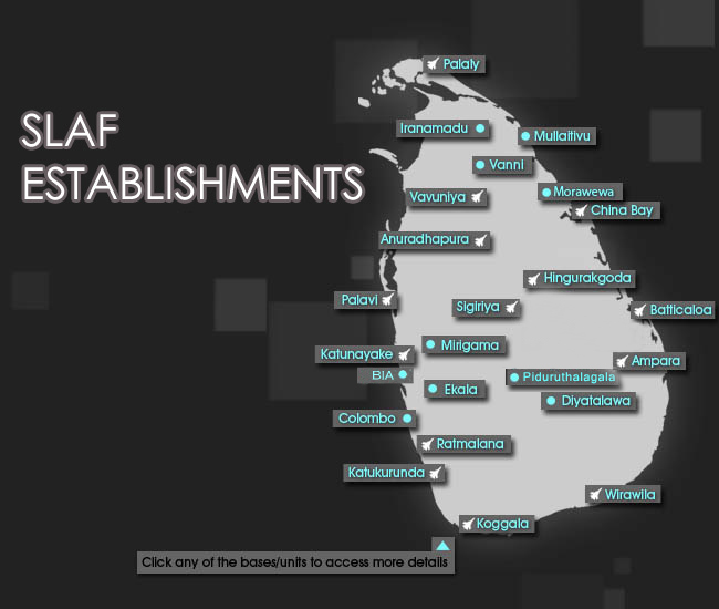 SLAF Establishments | Sri Lanka Air Force